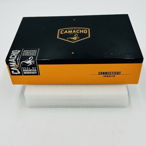 Camacho | Accents | Camacho Connecticut Robusto Empty Wooden Cigar Box ...